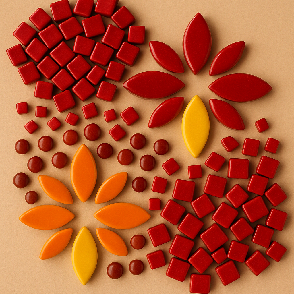 Autumn Mosaic Tiles - October Fall Colors Collection - Kismet Mosaic