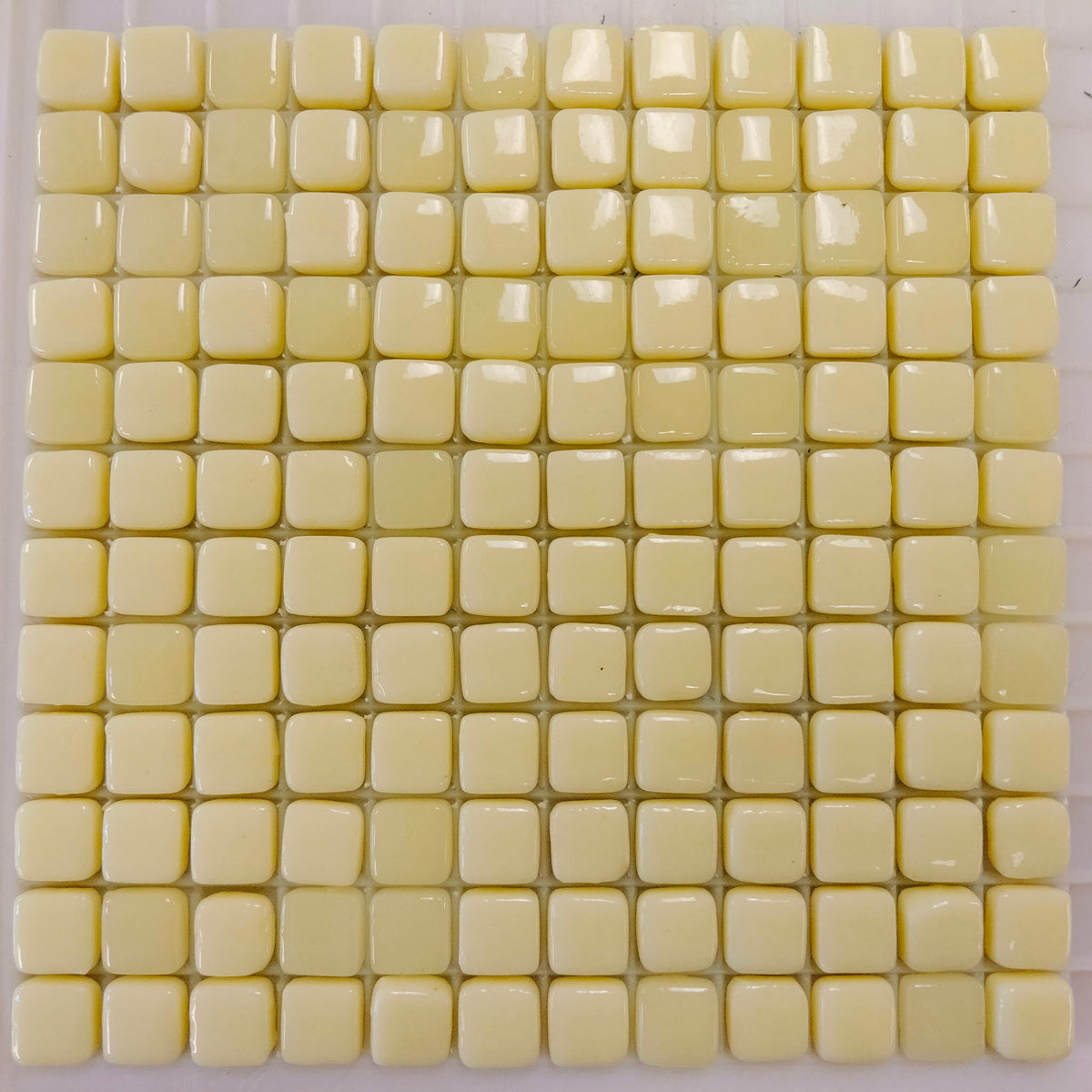 8mm Pale Yellow Gloss Mosaic Tiles – Kismet Mosaic