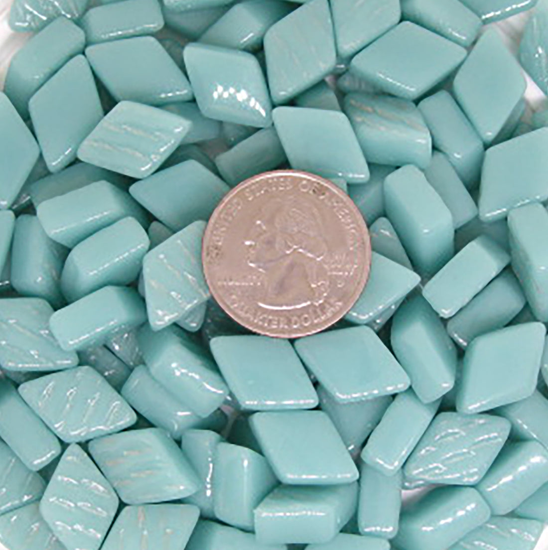 D13-g Kismet Diamond Light Teal Gloss – Kismet Mosaic