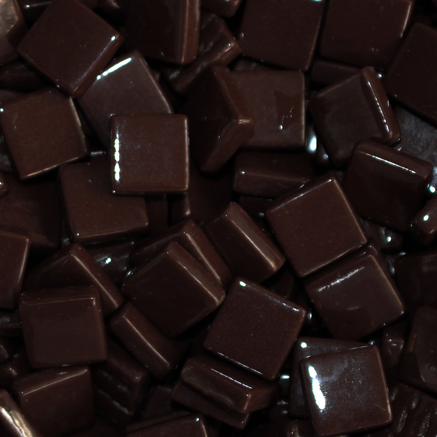 12mm Dark Chocolate Gloss Mosaic Tiles – Kismet Mosaic