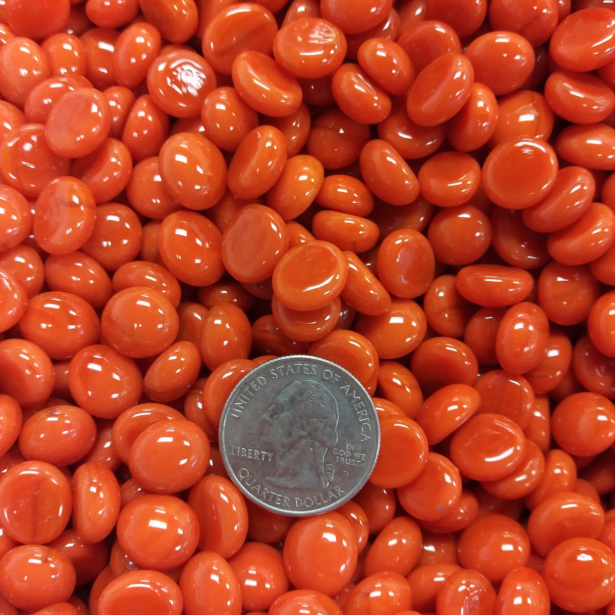 Mini Gems-Orange Gloss – Kismet Mosaic