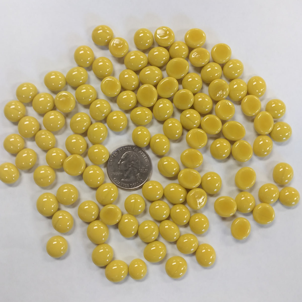 Mini Gems-Yellow Gloss – Kismet Mosaic
